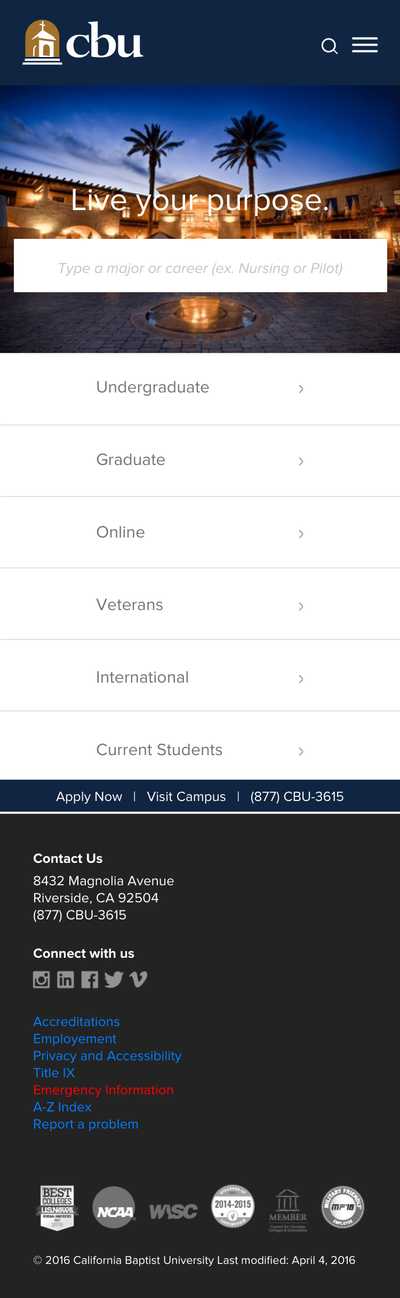 CBU Website Redesign Case Study — Waylon Baumgardner | Designer, leader ...